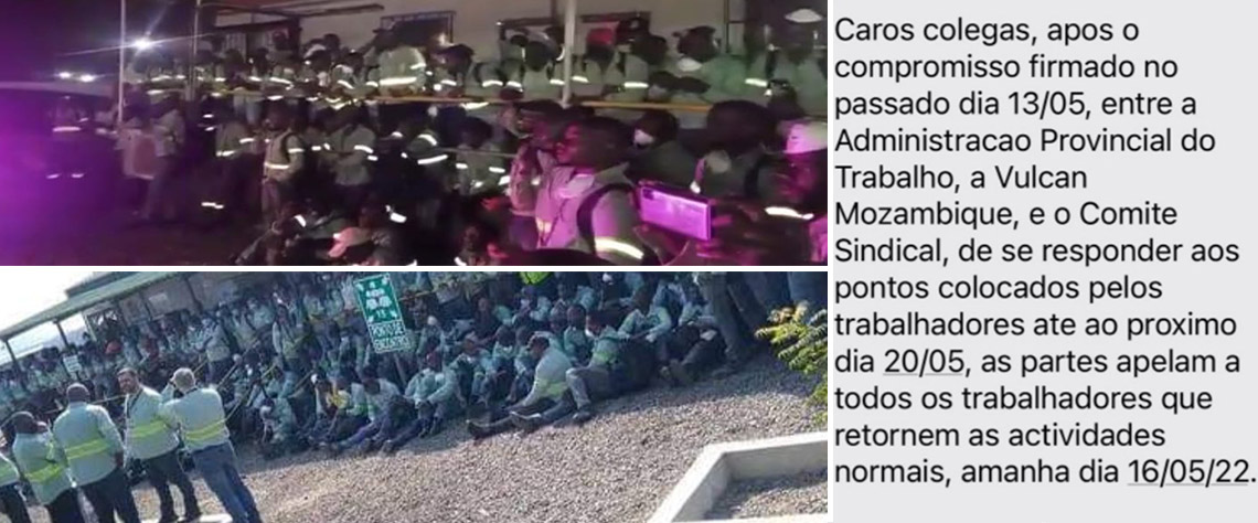 Greve na Vulcan: Mineradora que comprou Vale Moçambique está a operar a ...